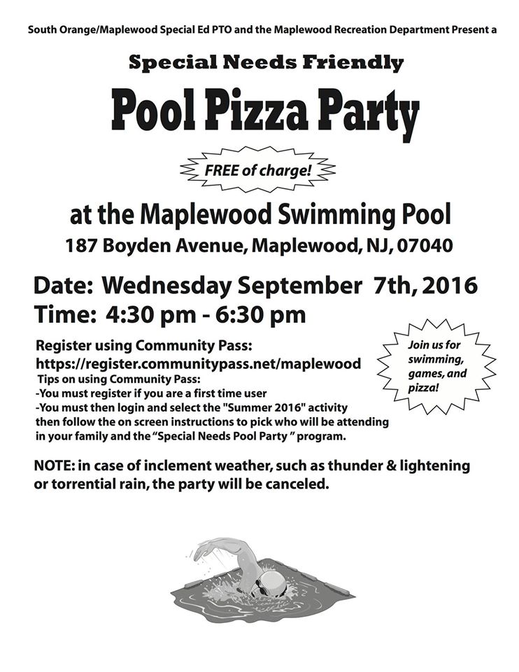 Special Needs Pool Party – SEPAC SOMA
