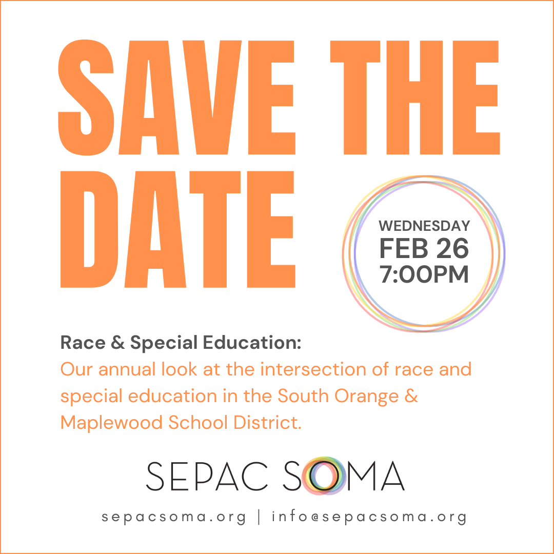Save the Date: Race & Special Education, February 2025 – SEPAC SOMA