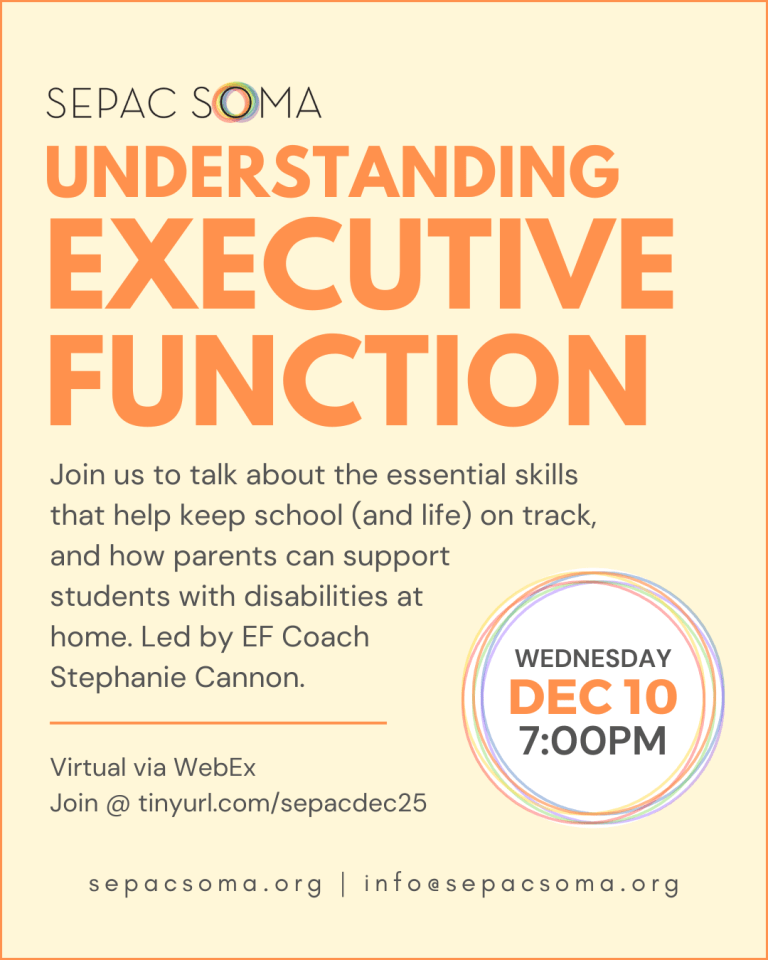 Meeting: Executive Function Skills, December 2025 – SEPAC SOMA