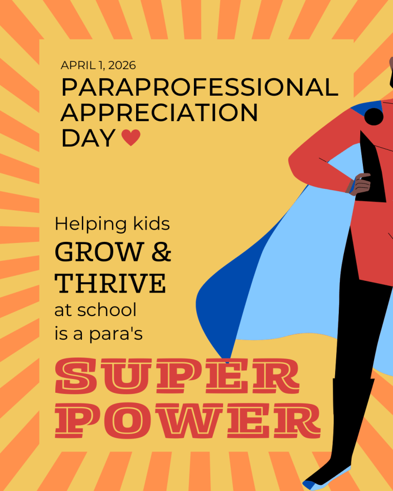 Announcement: Paraprofessional Appreciation Day, April 2026 – SEPAC SOMA